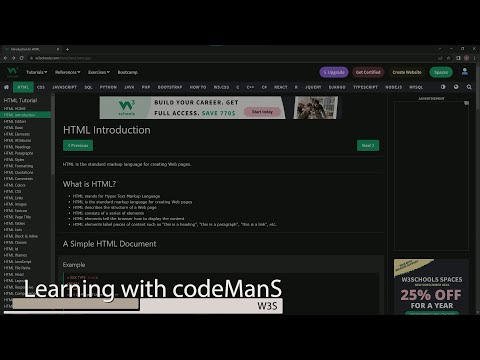 (SCRAPPED) Master HTML with W3Schools: HTML Introduction