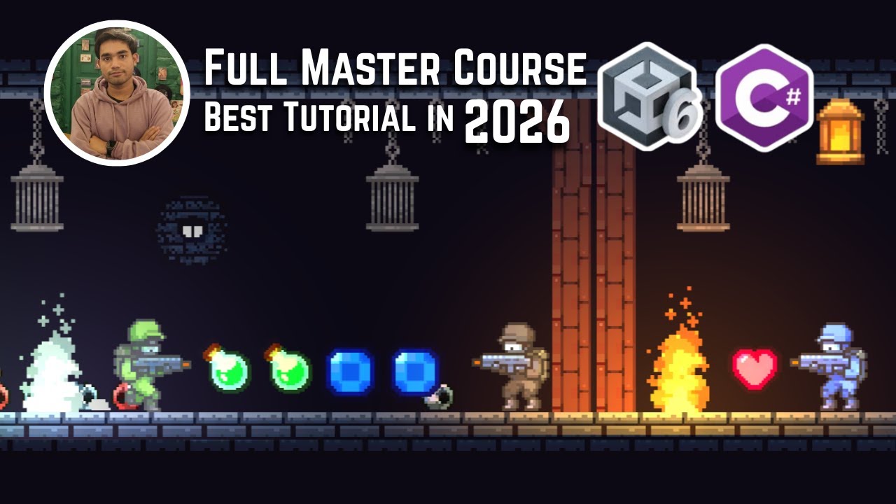 Complete Tutorial How to Make 2D Endless Runner Game in Unity with C# for Beginners| Unity 6 Course