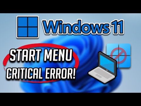 Critical Error - Start Menu and Cortana Not Working Windows 11/10 - SOLVED
