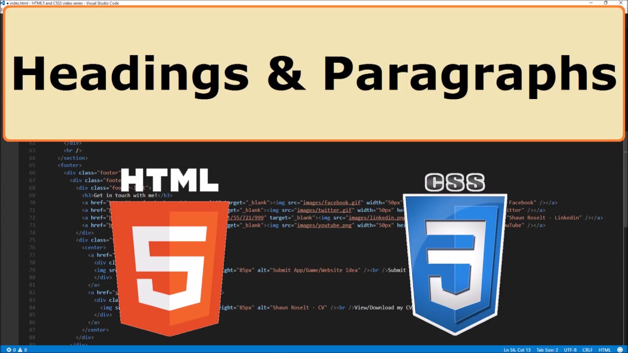 HTML5 and CSS3: 2 - Headings and Paragraphs