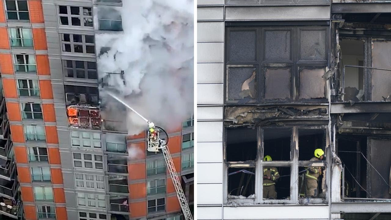 New Providence Wharf fire: Blaze at tower block days before 'Grenfell ...