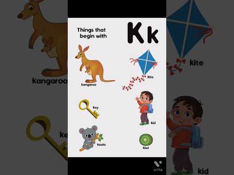 Letter K things n| Things that begins with letter k #abcd #toddler#alphabet #learnwithayesha#shorts