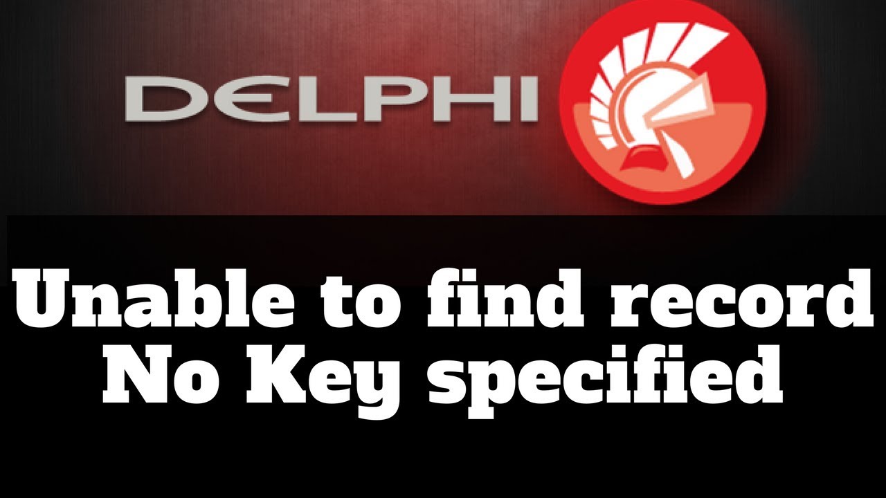 Delphi Error 