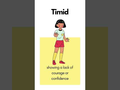Timid definition #english #words #learnenglish #language #vocabulary #education #learning