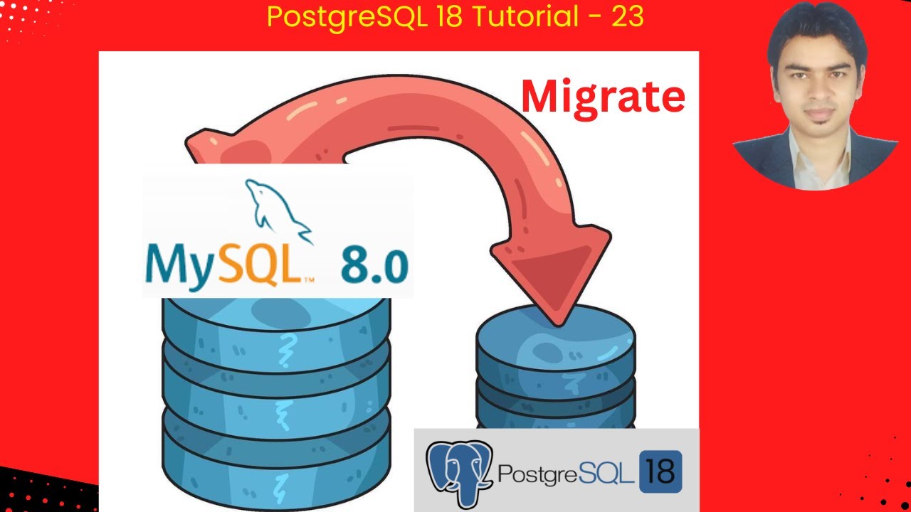 Migrate MySQL 8 to PostgreSQL 18 on Ubuntu 24.04 LTS | Step-by-Step Migration Tutorial #pgloader