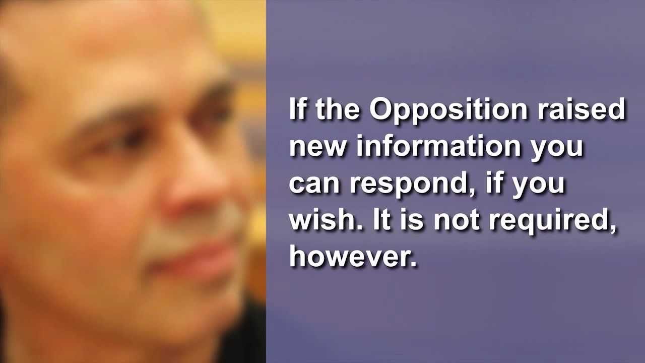 Motions Part 3: Preparing a reply