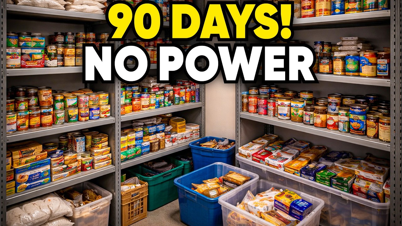 Stockpile These 13 MUST HAVE Foods to Survive 90 Days Without Power