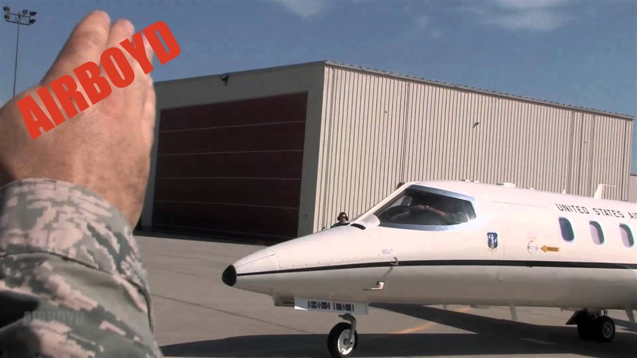 C-21 Learjet Model 35 Takeoff And Pass