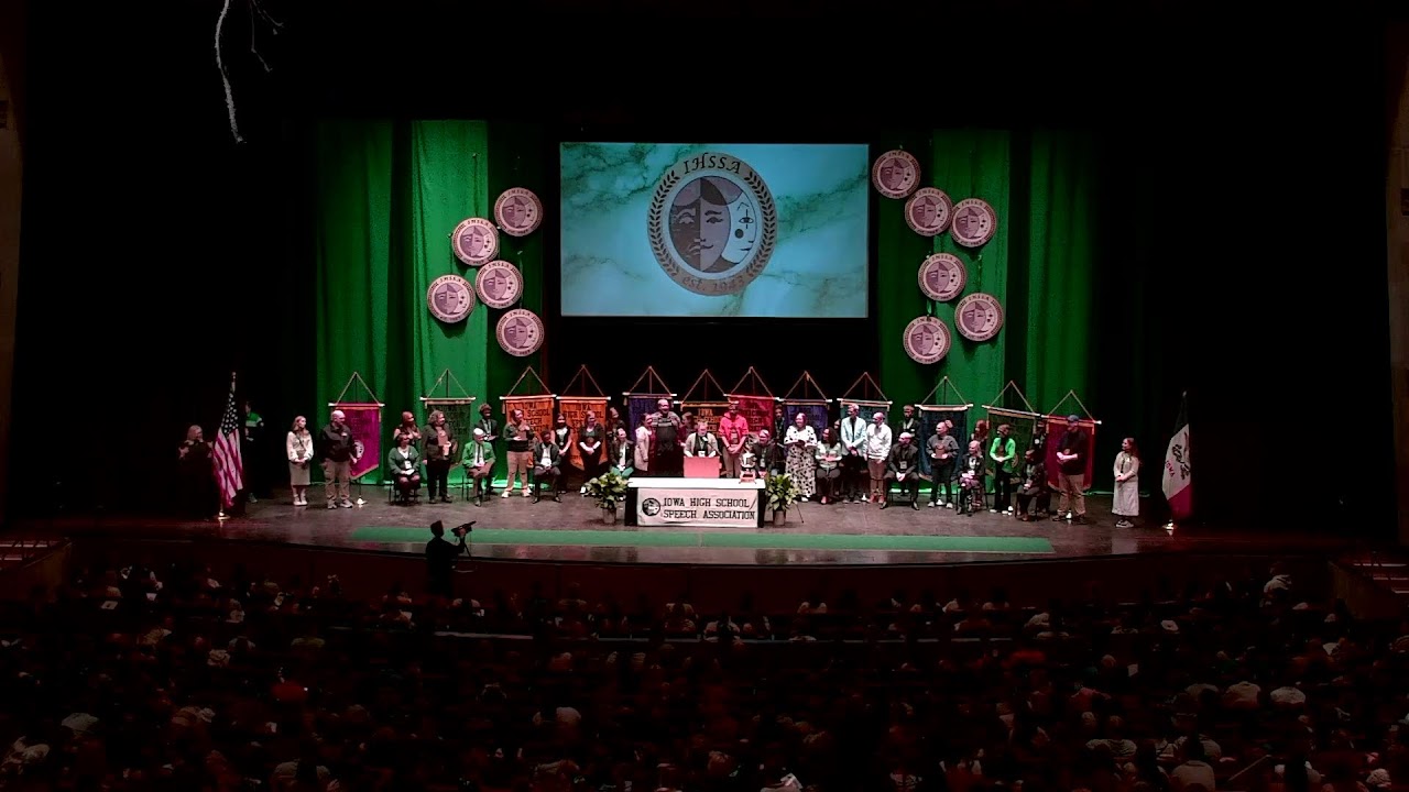 2026 Iowa High School Speech Association Large Group All-State Awards Ceremony