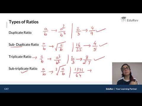 Types of Ratios - Ratios and Proportions Video Lecture - CAT