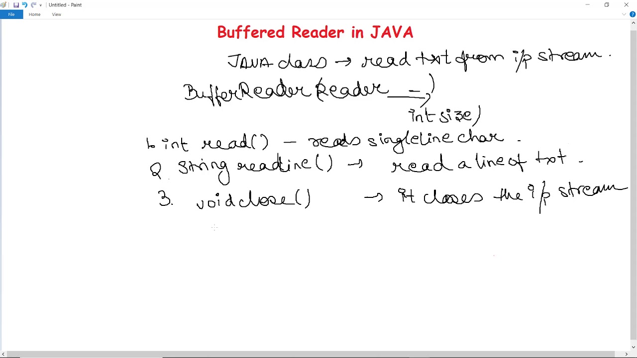 Java BufferedReader Class | How To Read Text From Input Stream with example