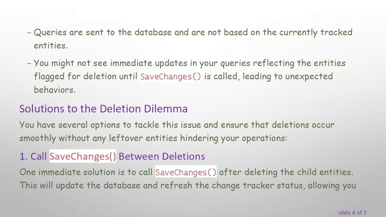 Understanding How to Handle Entity Framework Core Deletions Effectively