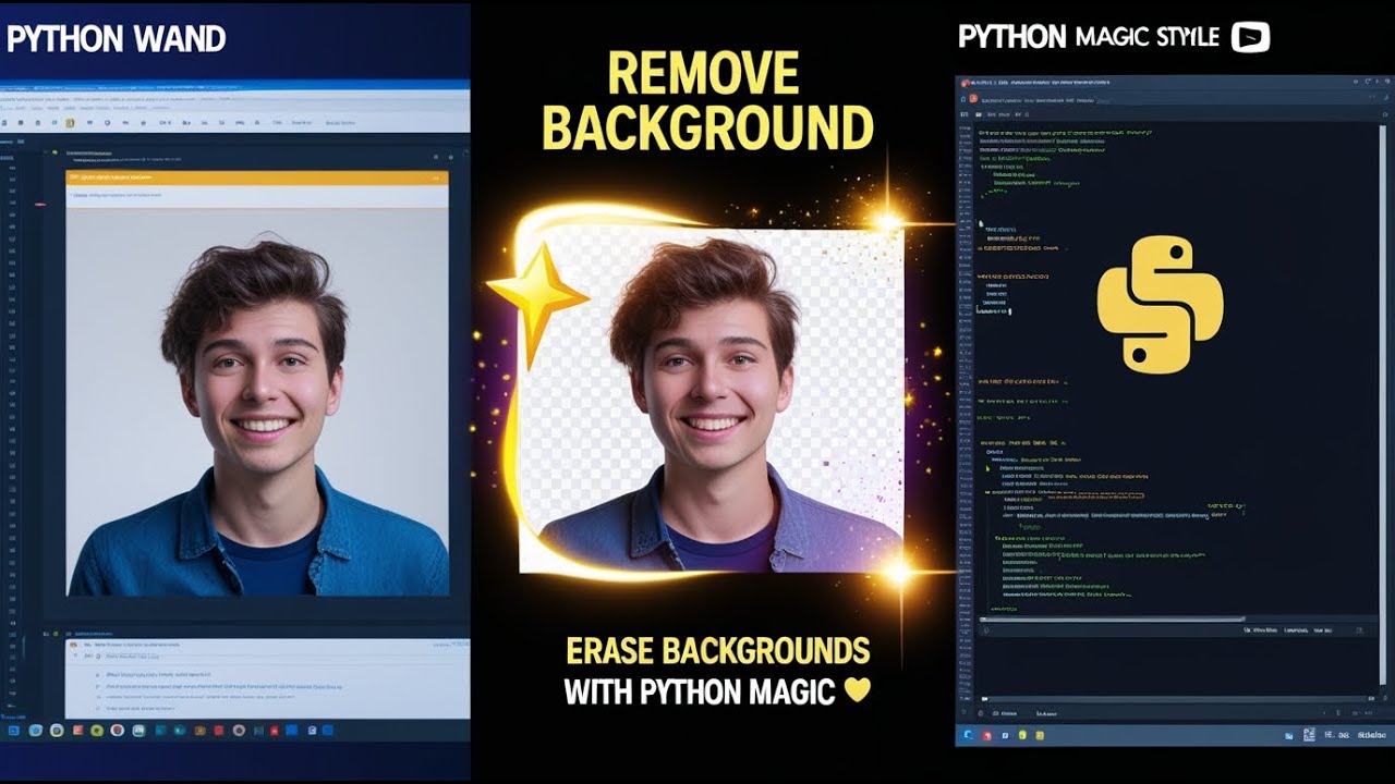 Remove Background From ANY Image Using Python Magic!