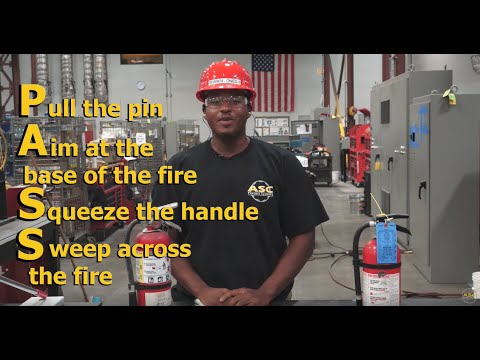 ASC Safety Interns talk about PASS method (Fire Extinguisher Safety)