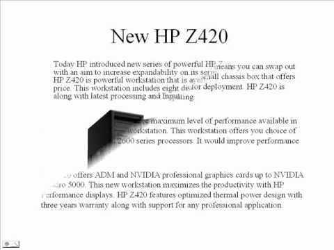 New HP Z420