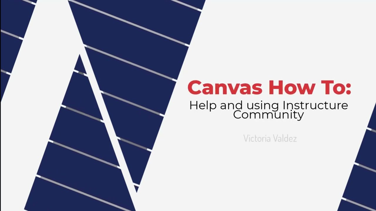 Canvas How To: Help & Using Instructure Community