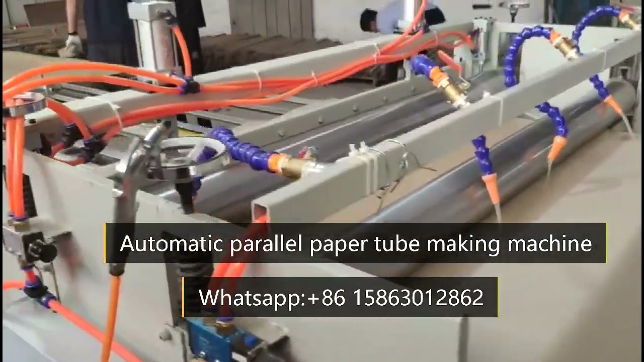 Full autoamtic parallel paper tube making machine from China factory#papermachinery