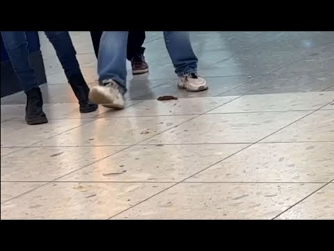 Glasgow Airport travelers forced to watch their step after someone leaves their poo on the floor