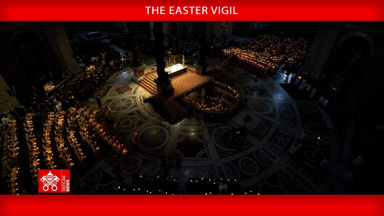 April 4 2026, Easter Vigil - Pope Leo XIV