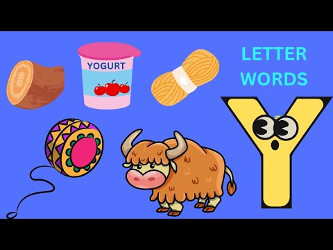 Words starting with letter Y | Y letter words | Words that start with Y | Phonics letter Y