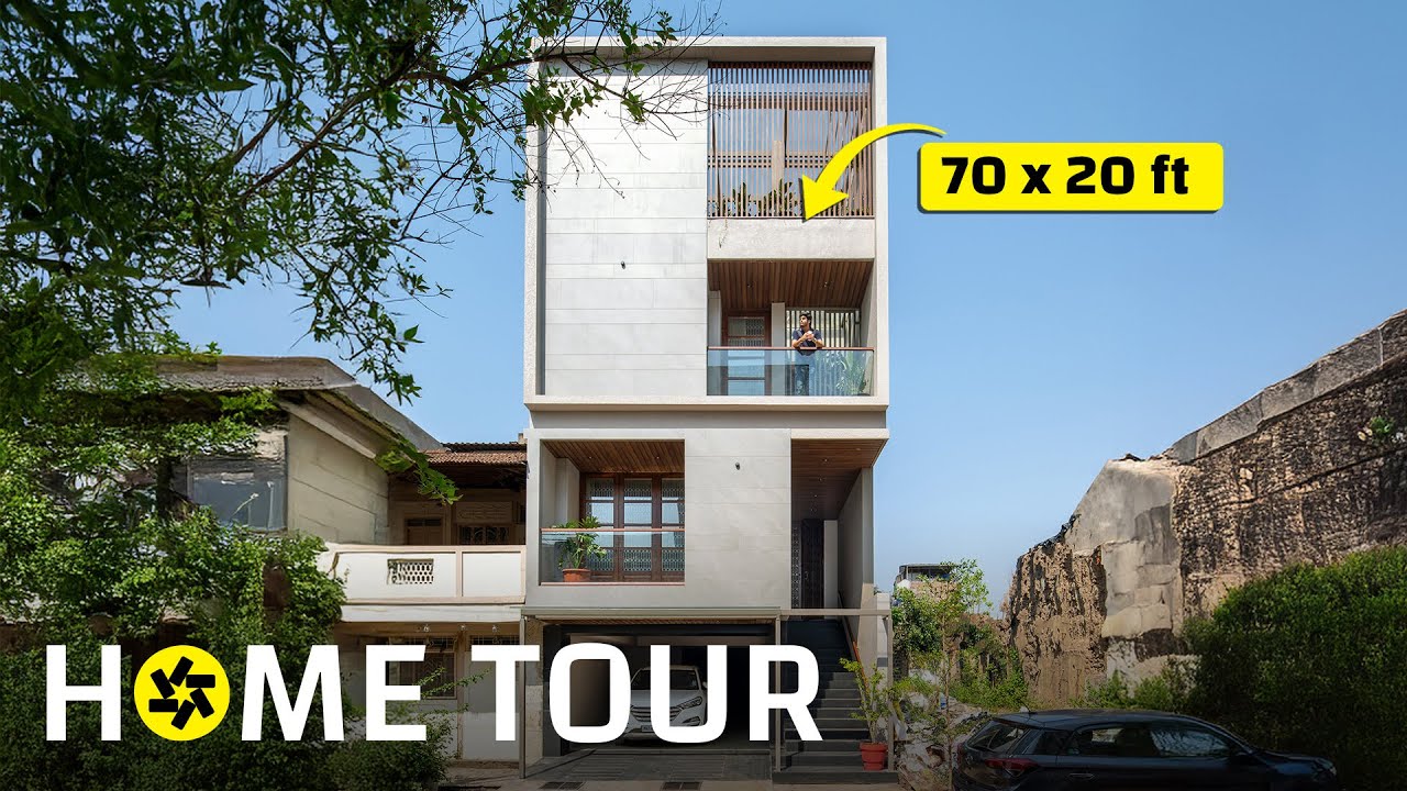 This 1,200 sq. ft. Compact Home in Kolhapur is Built on a Narrow Plot! (House Tour)