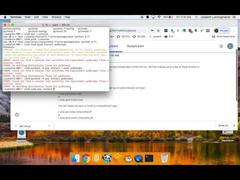 Installing Python Libraries (MacOS)