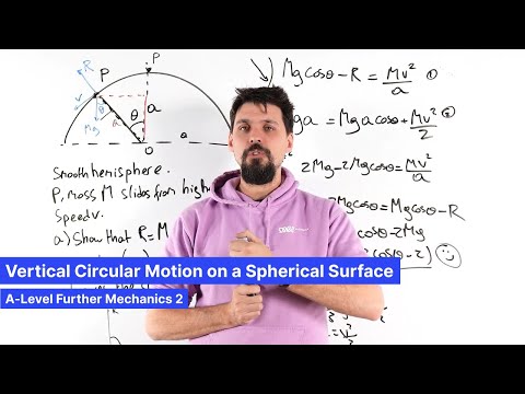 INSANE Vertical Circular Motion on a Spherical Surface | A Level Further Mechanics 2