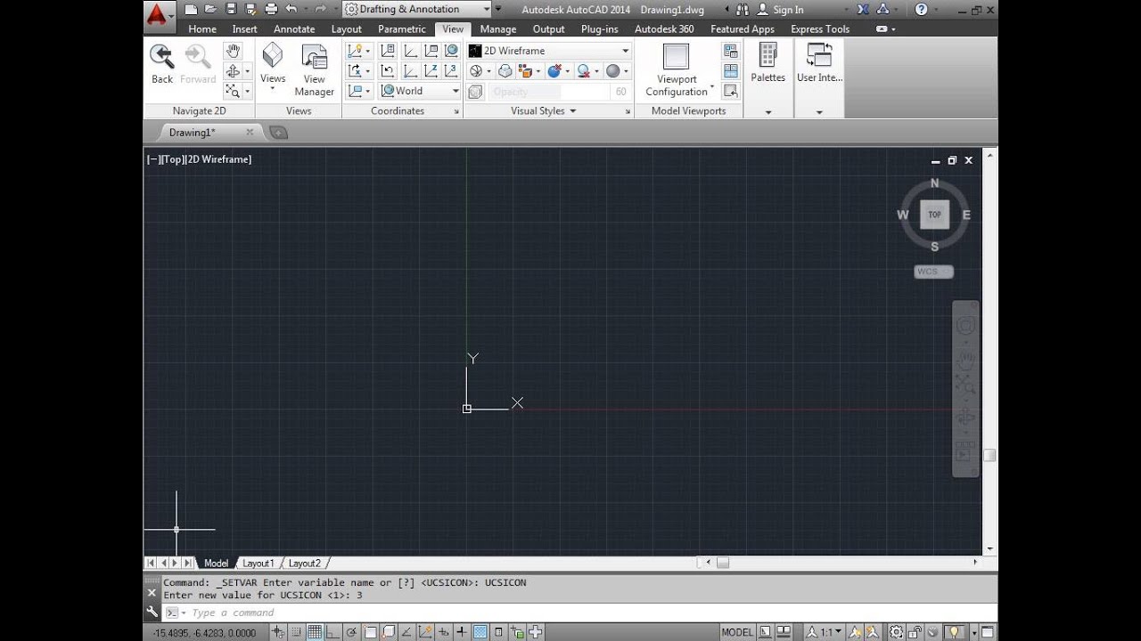 C00113  The UCS Icon AutoCAD 2014 Tutorial