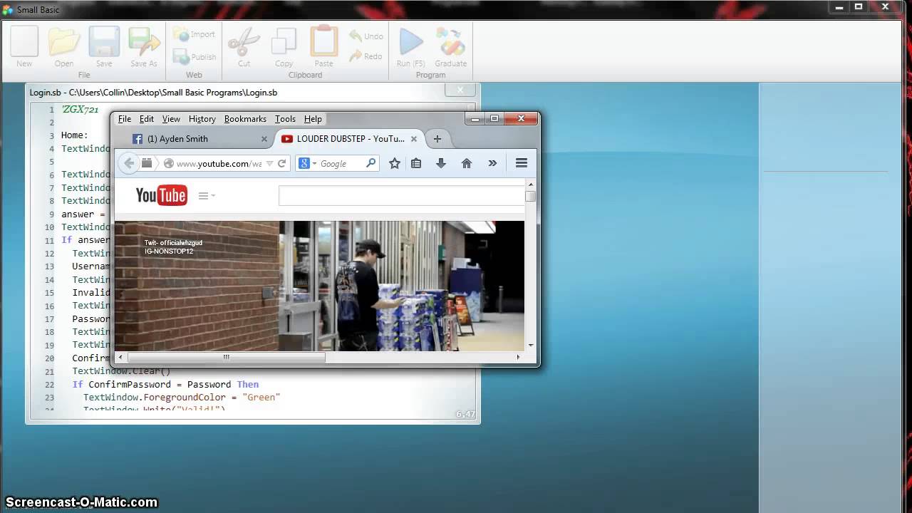 Small Basic Tutorial: UserName and Password