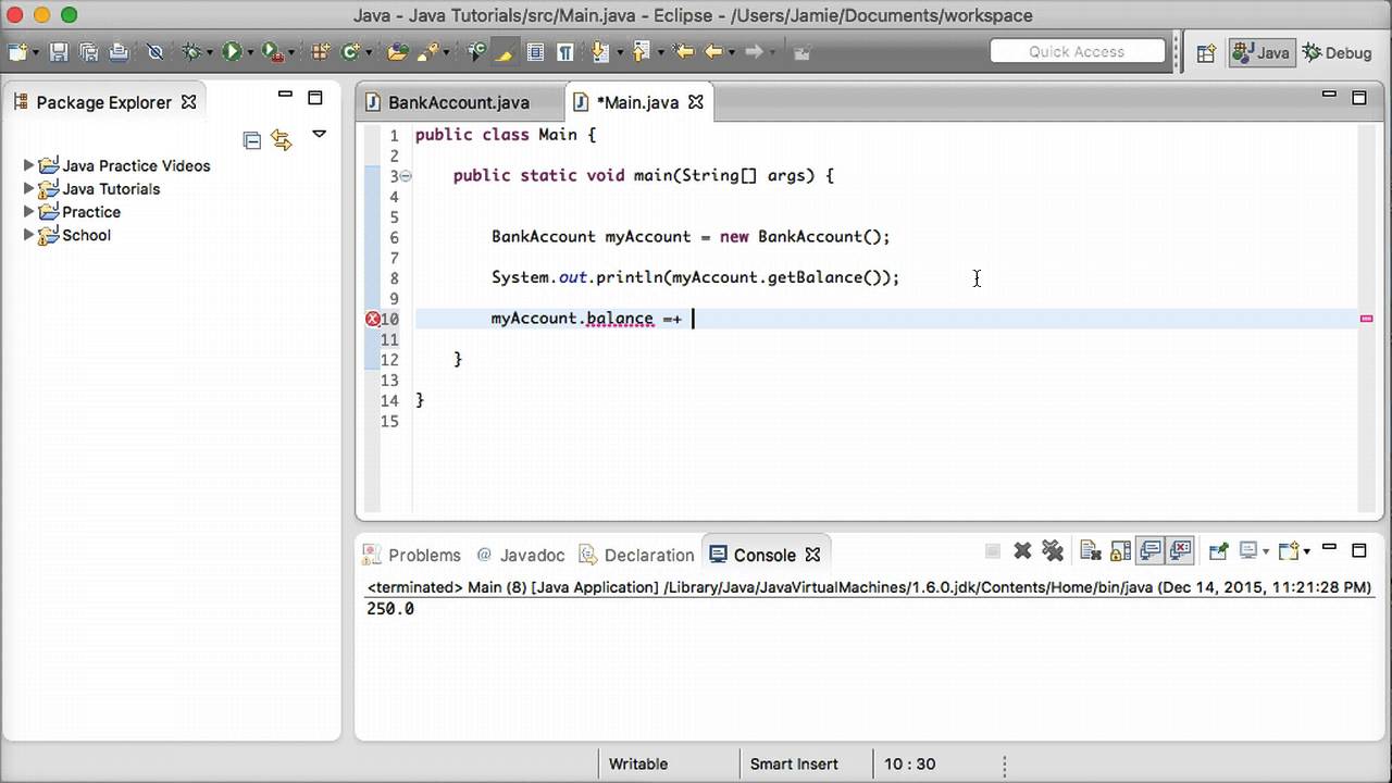 Java Tutorial 19 - Accessor and Mutator Methods (Setters and Getters)