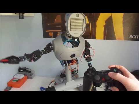 Robot arm test with PS2 remote