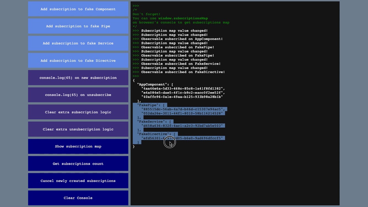 Testing RxJS Debugger on Angular Demo!