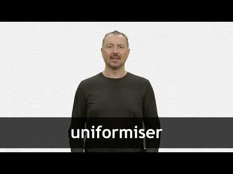 English Translation of “UNIFORMISER” | Collins French-English Dictionary