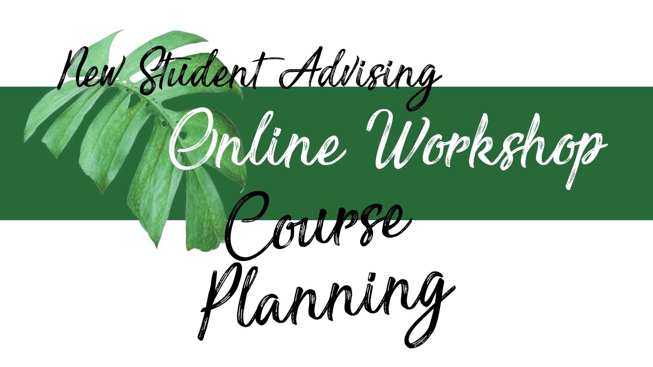 Module 6: Course Planning