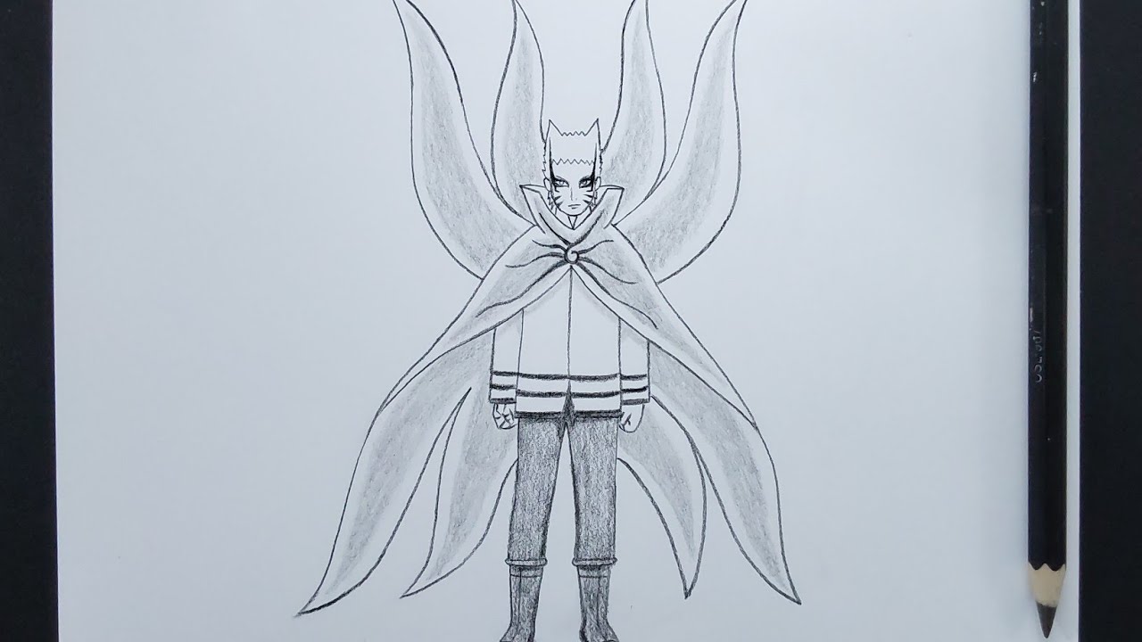 How To Draw Naruto Final Form Baryon Mode || Easy Anime Drawing Step By Step