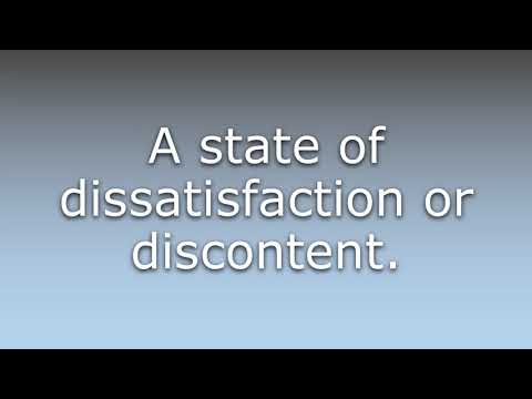 What does Discontentment mean?