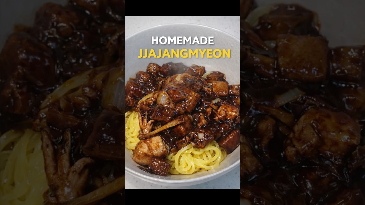 Homemade Jajangmyeon#easyrecipe  #koreanfood