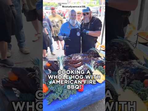 Cooking a WHOLE HOG with American Fire BBQ!