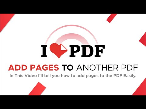 Add Pages To Another PDF || ILOVEPDF