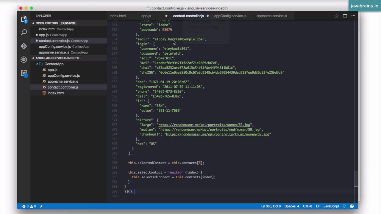 Angular 1 Services In-Depth 9 - Creating and using Services