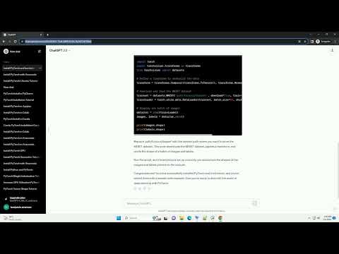 install pytorch and torchvision