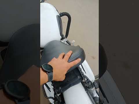 Folding seat on bullet bike..! 😊