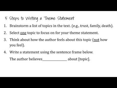 Theme Statements
