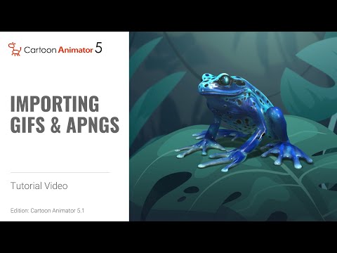 How to Import Animated GIFS & APNGs to Make Animated Videos | Cartoon Animator Tutorial