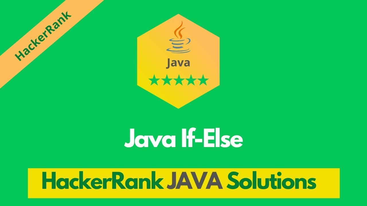 HackerRank Java If-Else problem solution in Java | Java problems solutions | Programmingoneonone