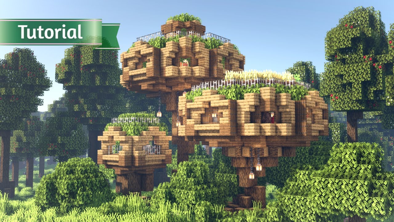 Minecraft Treehouse Blueprints