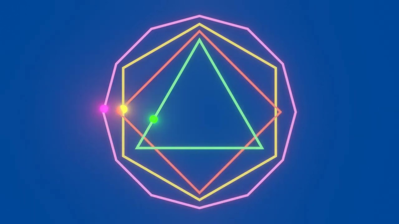 Polyrhythms Visualization 3:4:6:12 || 2023 Best Animated Polyrhythms || #74