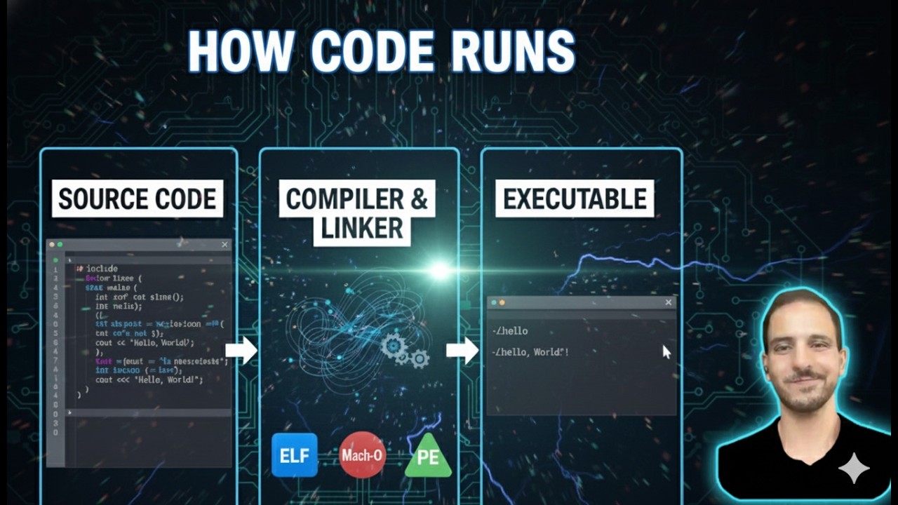 How Code Goes from Source to Executable: ELF, Mach-O, PE