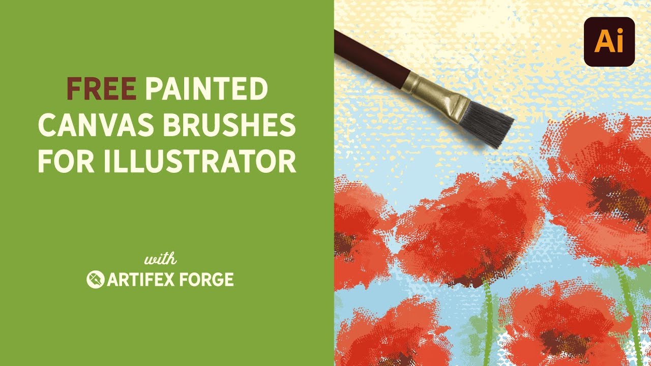Free Adobe Illustrator Paint Texture Vector Brushes - Authentic Paint Brush Strokes - Download free!