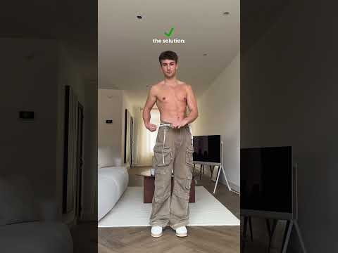HOW TO MAKE YOUR (BAGGY) JEANS fit perfectly π Save for later π subscribe for #fashion